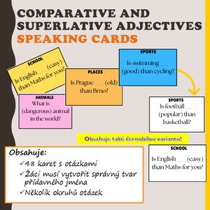 Comparative and superlative adjectives - speaking cards - Anglický jazyk | UčiteléUčitelům.cz